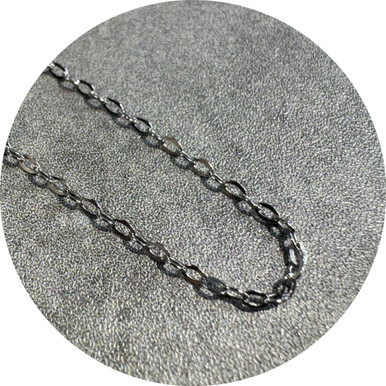 KIN - Fine 9ct White Gold Trace Chain, 45cm - KIN Gallery