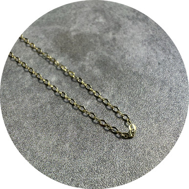 KIN - Fine 9ct Yellow Gold Trace Chain, 45cm - KIN Gallery