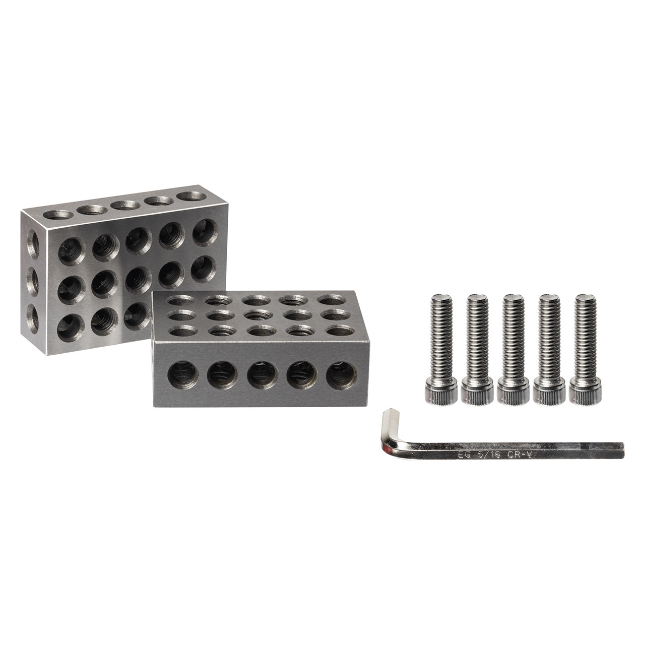Colton Industrial Tools 10078 | High Precision 1-2-3 Block Set 23 Holes ...