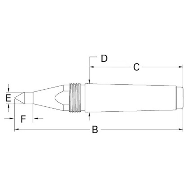 Royal 11537 | 5 MT Taper CNC Threaded Dead Center - All Industrial Tool ...