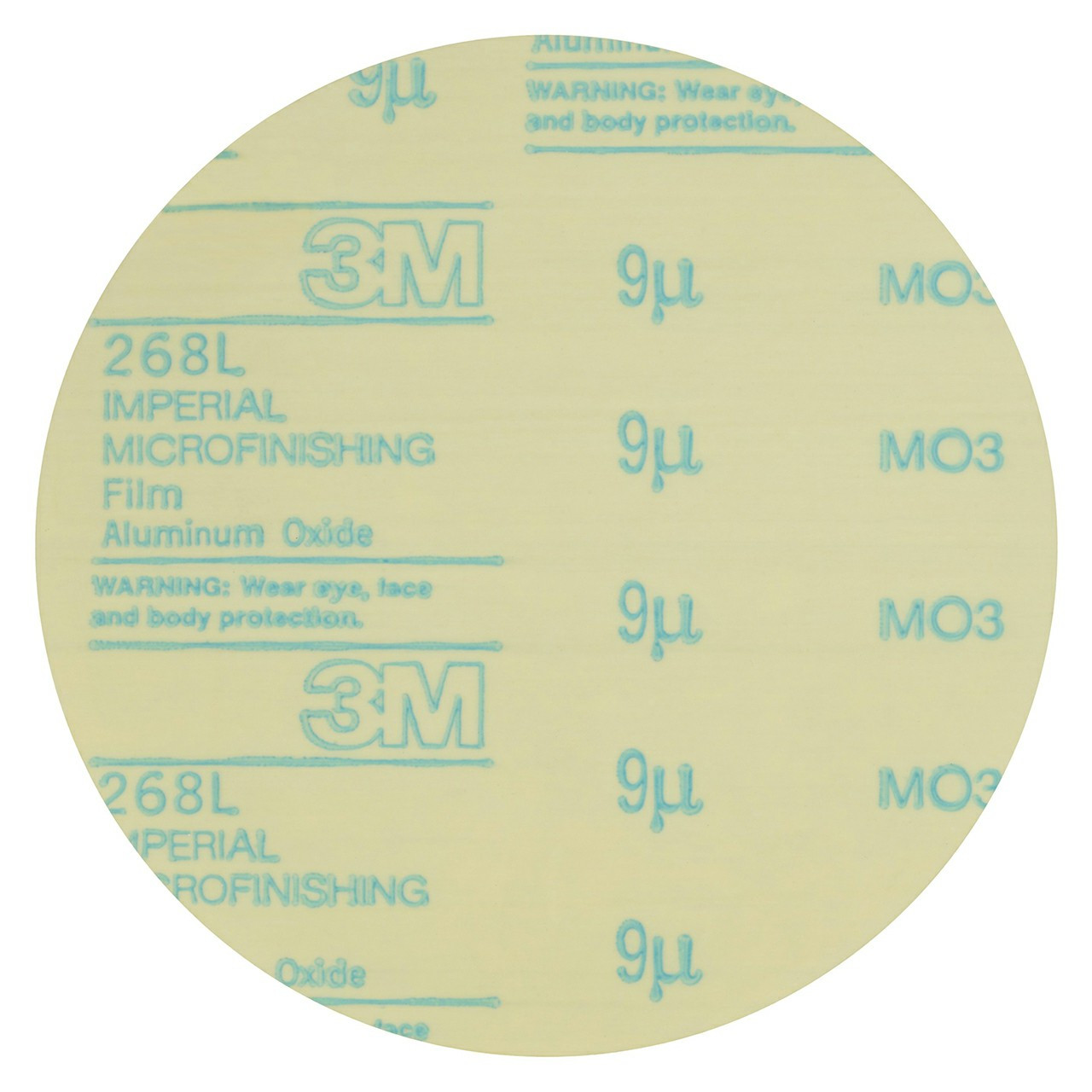 3M 7010359489 | 3" Diameter 268L Aluminum Oxide Microfinishing PSA Film ...