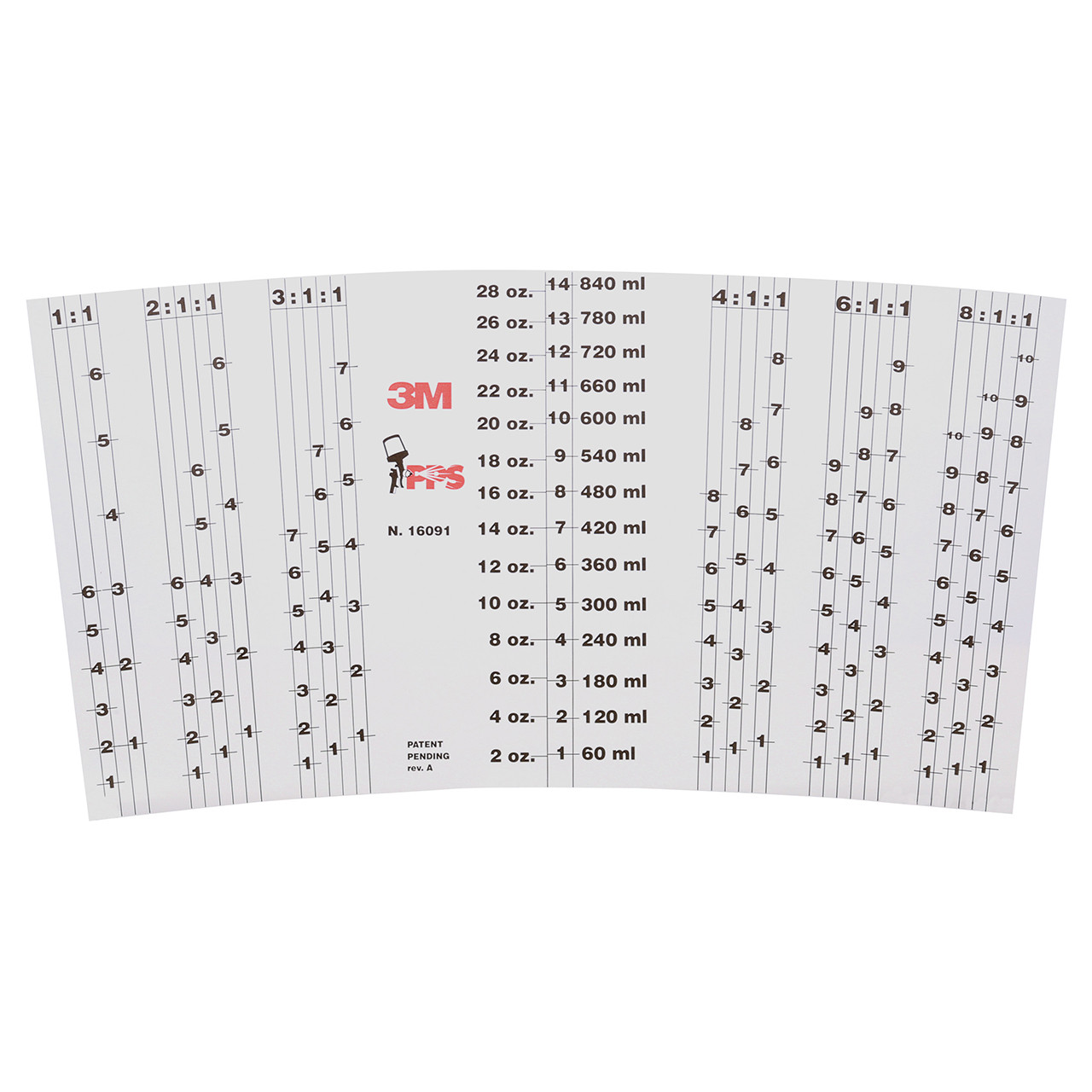 3M 7000028411 | 16091 PPS Mix Ratio Insert - All Industrial Tool Supply