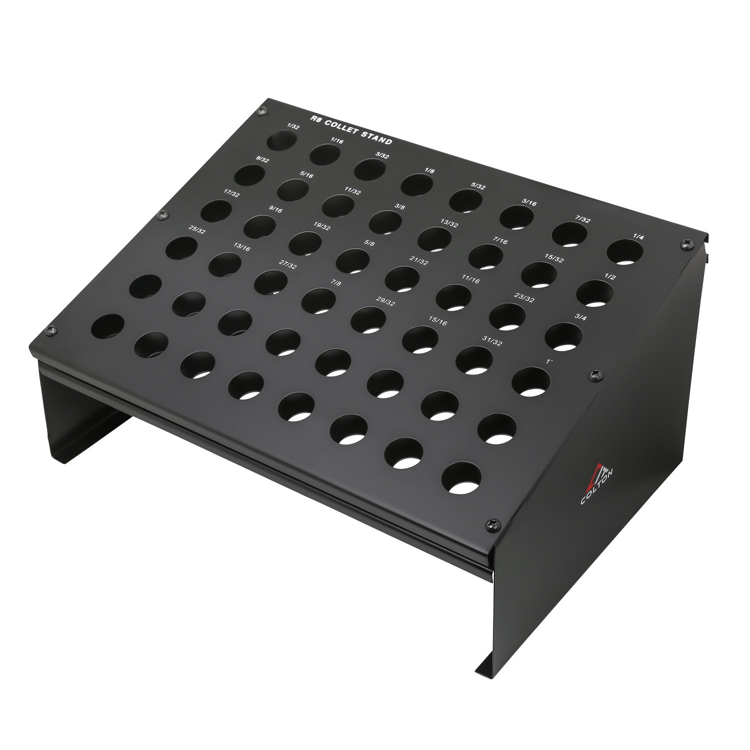 Colton Industrial 20123 | R8 Collet Rack With 48 Slots for Bridgeport ...