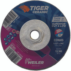 Weiler 58306 | 4-1/2" Diameter x 5/8" - 11 Hole x 3/64" Thickness 13000 ...