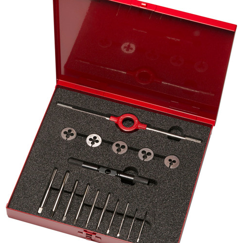 Dormer L1208M | Tap & Die Set - 17 Pieces - All Industrial Tool Supply