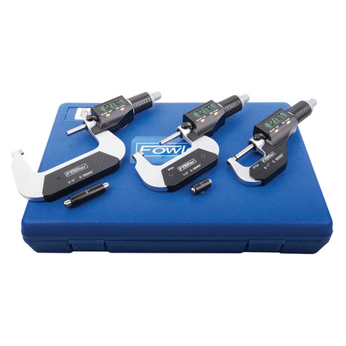 Fowler 54-860-103-1 | 0-3" Range x 0.00005" Resolution Micrometer Set ...