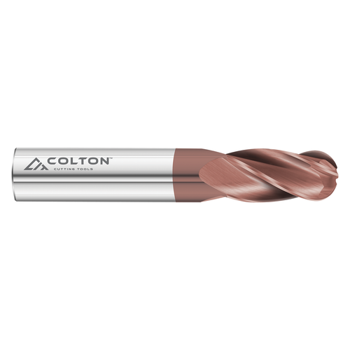Colton Cutting Tools 61574 | Carbide End Mill 4 Flute Ball End Standard ...