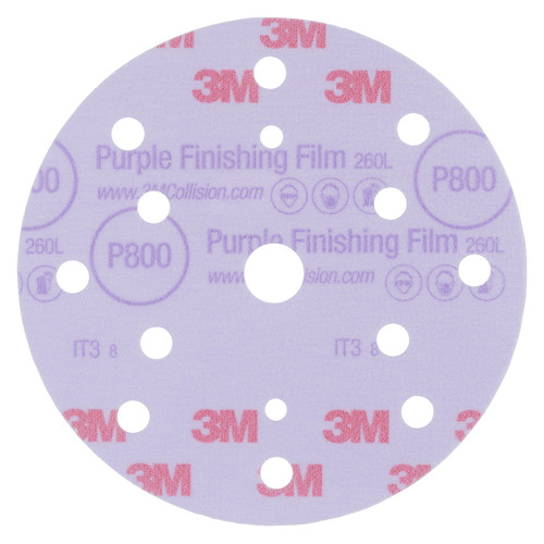 3M 7100123753 | 51155 Hookit 6" Diameter 260L P800 Grit Aluminum Oxide ...