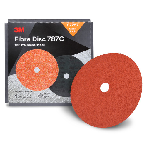 3M 7100109878 | 7" OAD 787C x 7/8" Hole Diameter 36+ Grit Precision ...