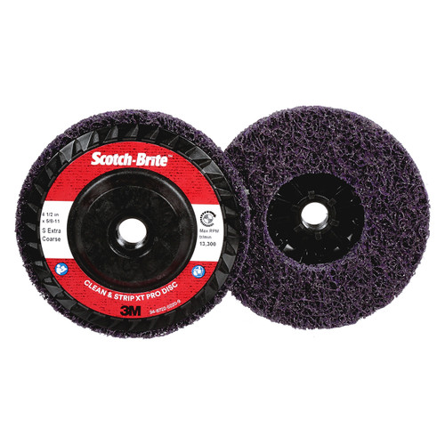 3M 7100175252 | Scotch-Brite 4-1/2" Diameter XO-DC Extra Coarse Silicon ...