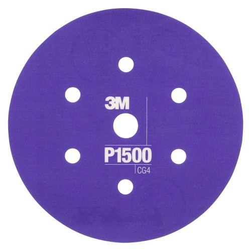3M 7000120198 | 34409 Hookit 6" Diameter 270J P1500 Grit Aluminum Oxide ...