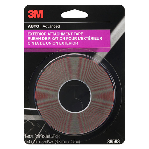 3M 7010300583 | 38583 15' OAL x 0.250" Width Acrylic Foam Tape - All ...