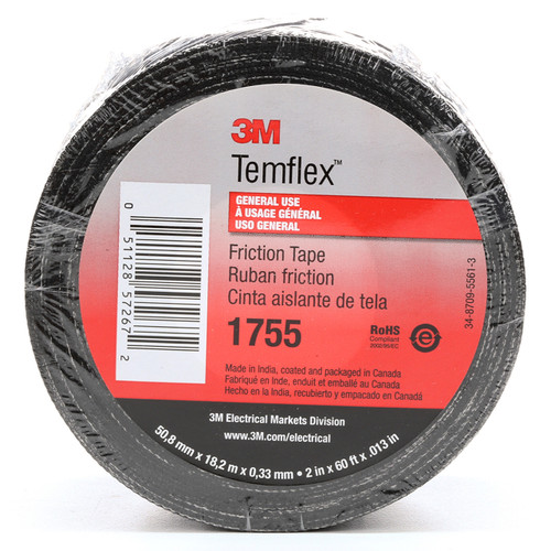 3M 7100016886 | 1755-2X60FT Temflex 60' OAL x 2.000" Width x 13.0 mil ...