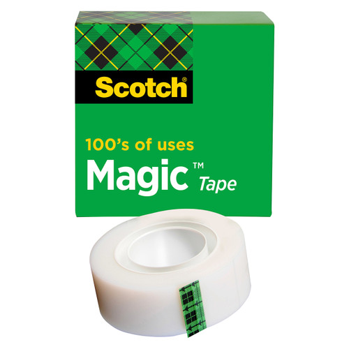 3M 7000001564 | Scotch Magic 1296.000" OAL x 0.750" Width Clear Office ...