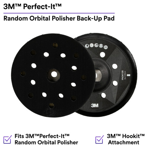 3M 7100265258 | 34128 Perfect-It 5" Diameter x Thread Back-up Pad - All ...