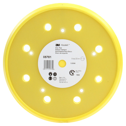 3M 7000119810 | 05781 Hookit 8" Diameter x 5 Bolt Holes Thread Disc Pad ...