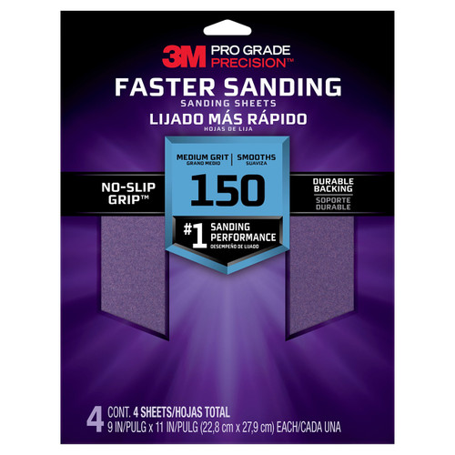 3M 7100227429 | Pro Grade Precision Medium 150 Grit Sanding Sheet - All ...