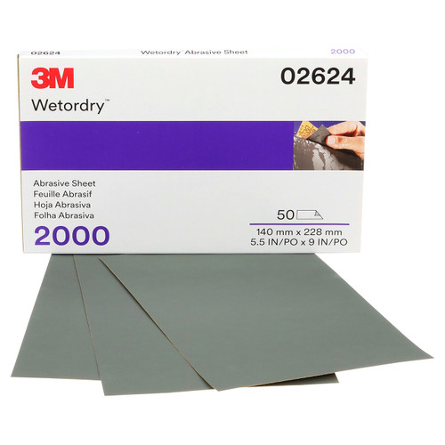 3M 7000120122 | 02624 Wetordry 5-1/2" Width x 9" OAL x C Weight 2000 ...