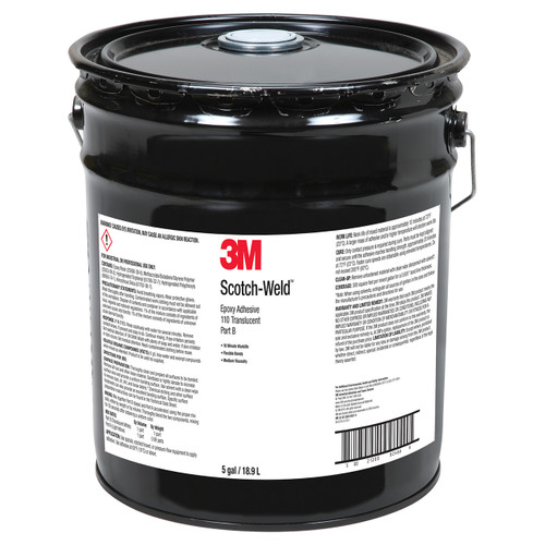 3M 7010366143 | Scotch-Weld DP110 5 Gallon Translucent Epoxy Adhesive ...