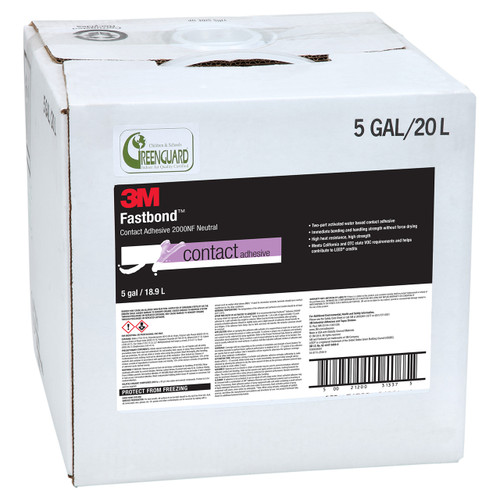 3M 7100092650 | Fastbond 2000NF 5 Gallon Capacity Neutral Contact ...