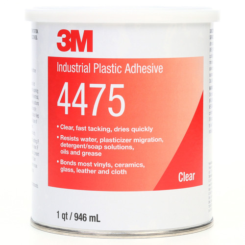 3M 7000046573 | 4475 1 qt Transparent Industrial Plastic Adhesive - All ...