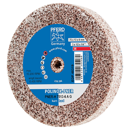 Pferd 44691041 | 48319 3" Diameter x 1/2" Width coarse Grit Aluminum ...