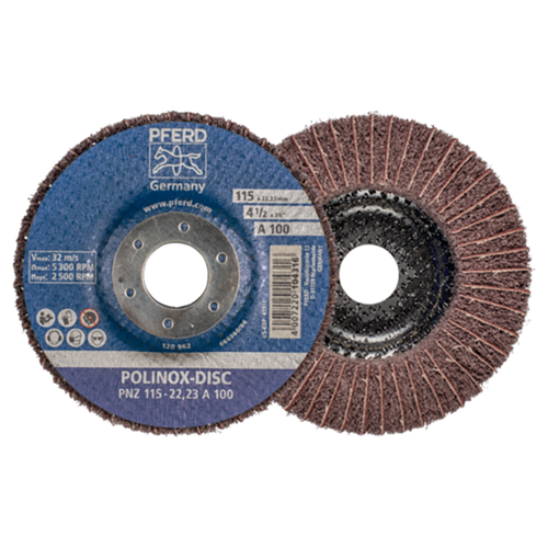 Pferd 44692264 | 45911 4-1/2" Diameter x 3/4" Width 100 Grit Aluminum ...