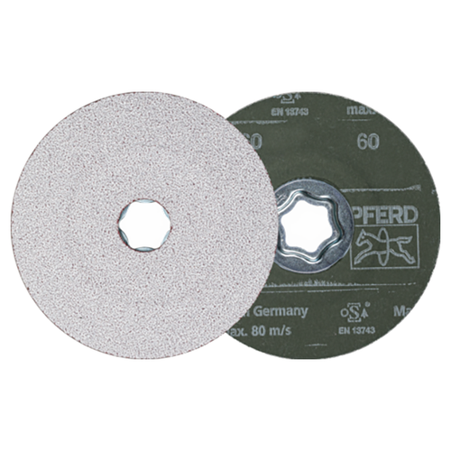 Pferd 64194006 | 40757 4-1/2" Diameter x 60 Grit Ceramic Oxide CO-ALU ...