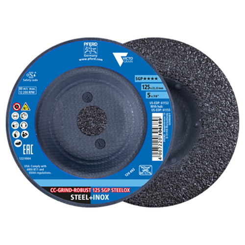 Pferd 64195126 | 61153 5" Diameter Ceramic Grinding Disc - All ...