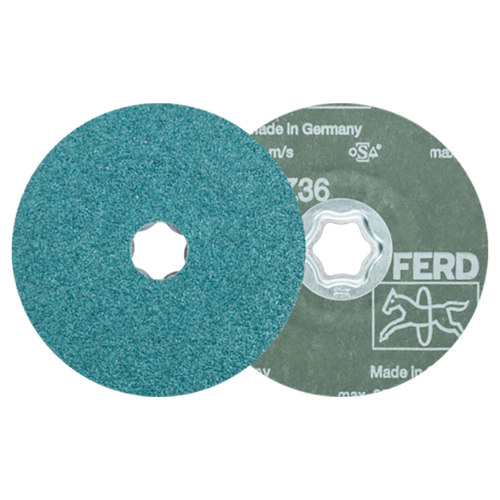 Pferd 64290003 | 40131 4-1/2" Diameter x 36 Grit Zirconia Alumina Fiber ...