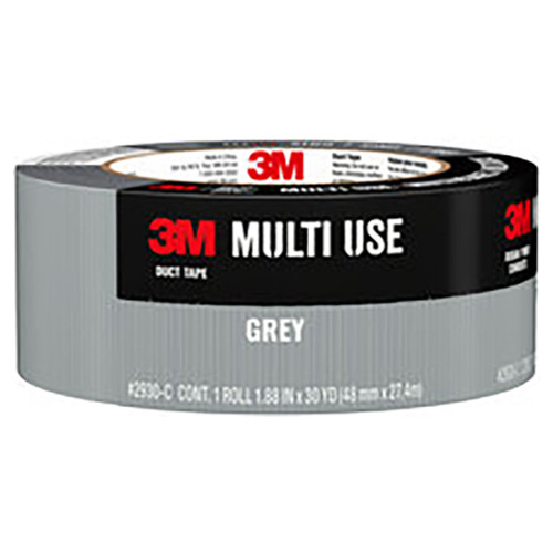 3M 7100214361 | 27.40mm OAL x 1.880" OAW Gray Duct Tape - All ...