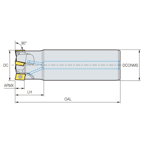 Korloy 1-06-017941 | APMT Alpha Mill Cutter - All Industrial Tool Supply