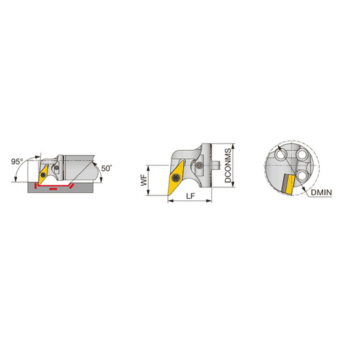 Tungaloy 6971560 | S32-SVLCL16T-H 1.575" Bore Diameter x 1.260 ...