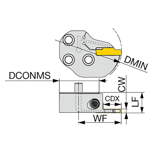 Tungaloy 6962085 | S32-CTIL-2T13D520-H 2.047" Bore Diameter x 0.630 ...