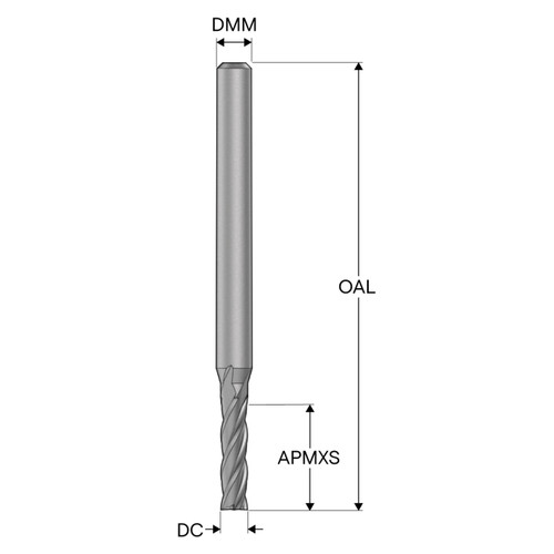 Seco Tools 10268299 | C5141-.266F3S.0Z4 0.266" Cutting Diameter x 0.313 ...