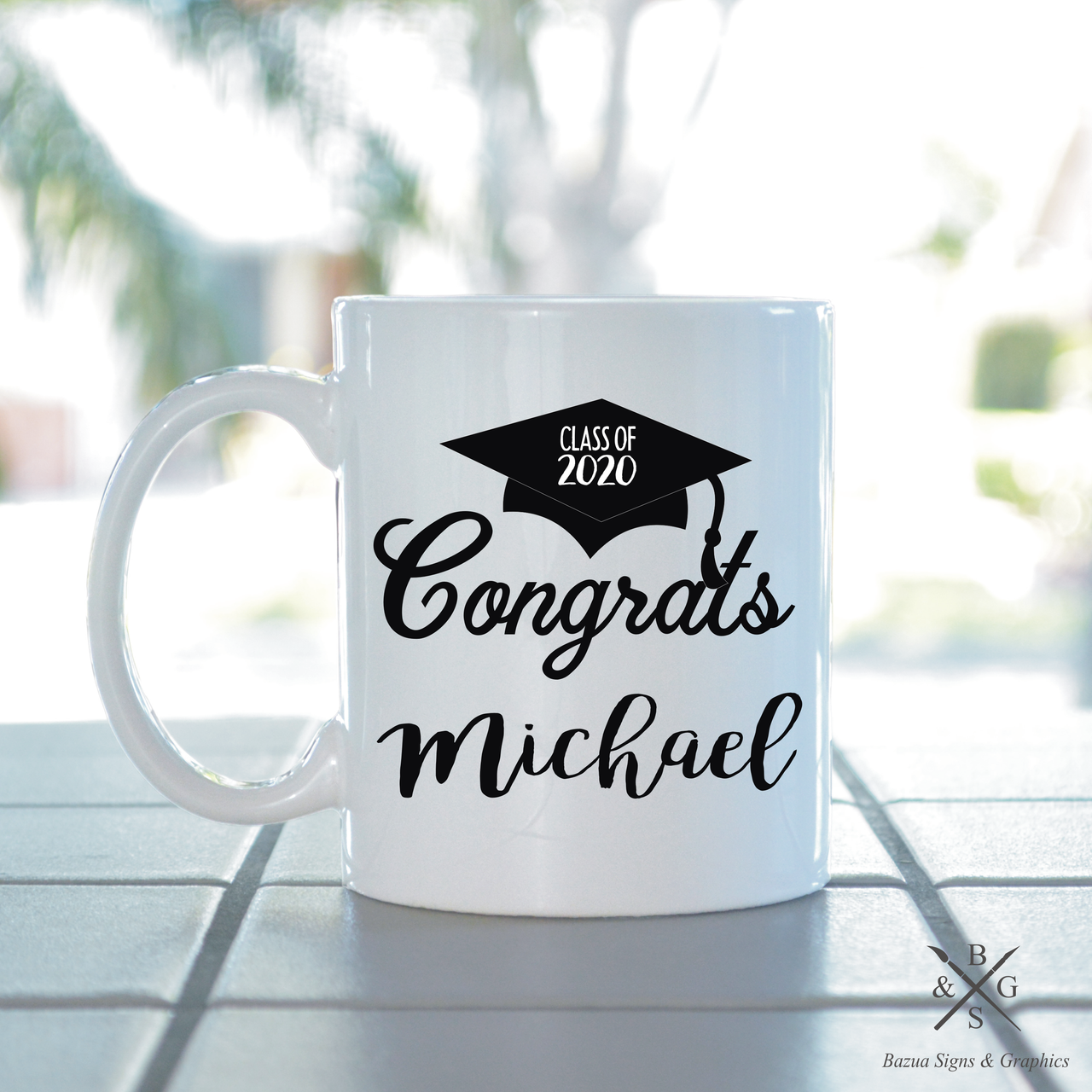 Graduation "Congrats" Mug - Bazua Signs & Graphics