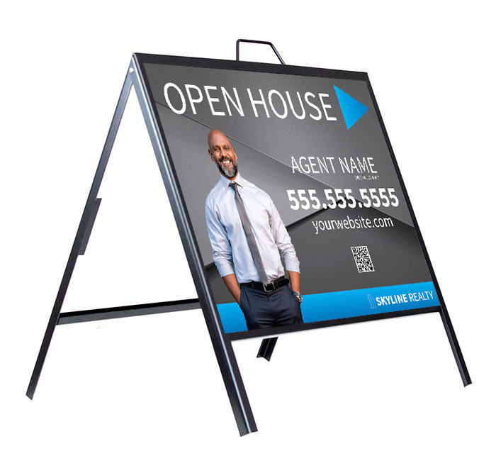 Angle Iron A-Frame Combo (PVC Signs) - Bazua Signs & Graphics