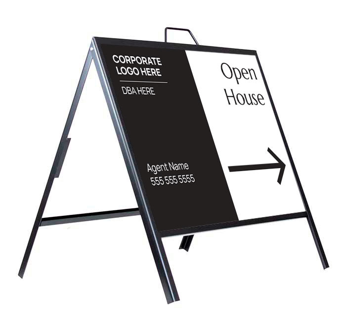 BHHS Angle Iron A-Frame Combo (PVC Signs) - Bazua Signs & Graphics