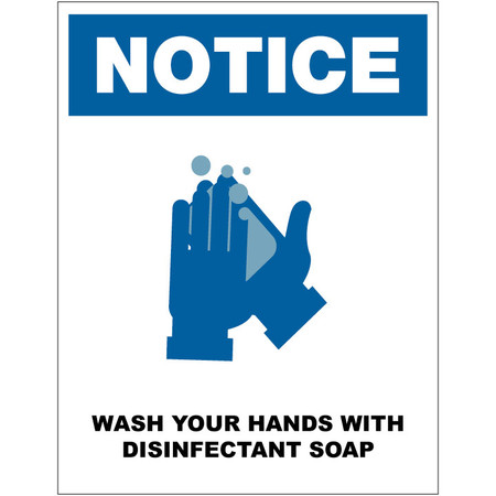 Wash Hands w/ Disinfectant Soap - Printable Download - Bazua Signs ...
