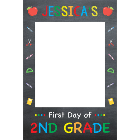 Back To School Selfie Frame - Bazua Signs & Graphics