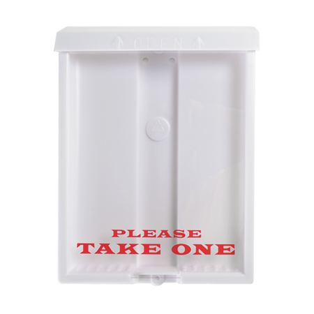 Standard White Outdoor Brochure Box - Bazua Signs & Graphics