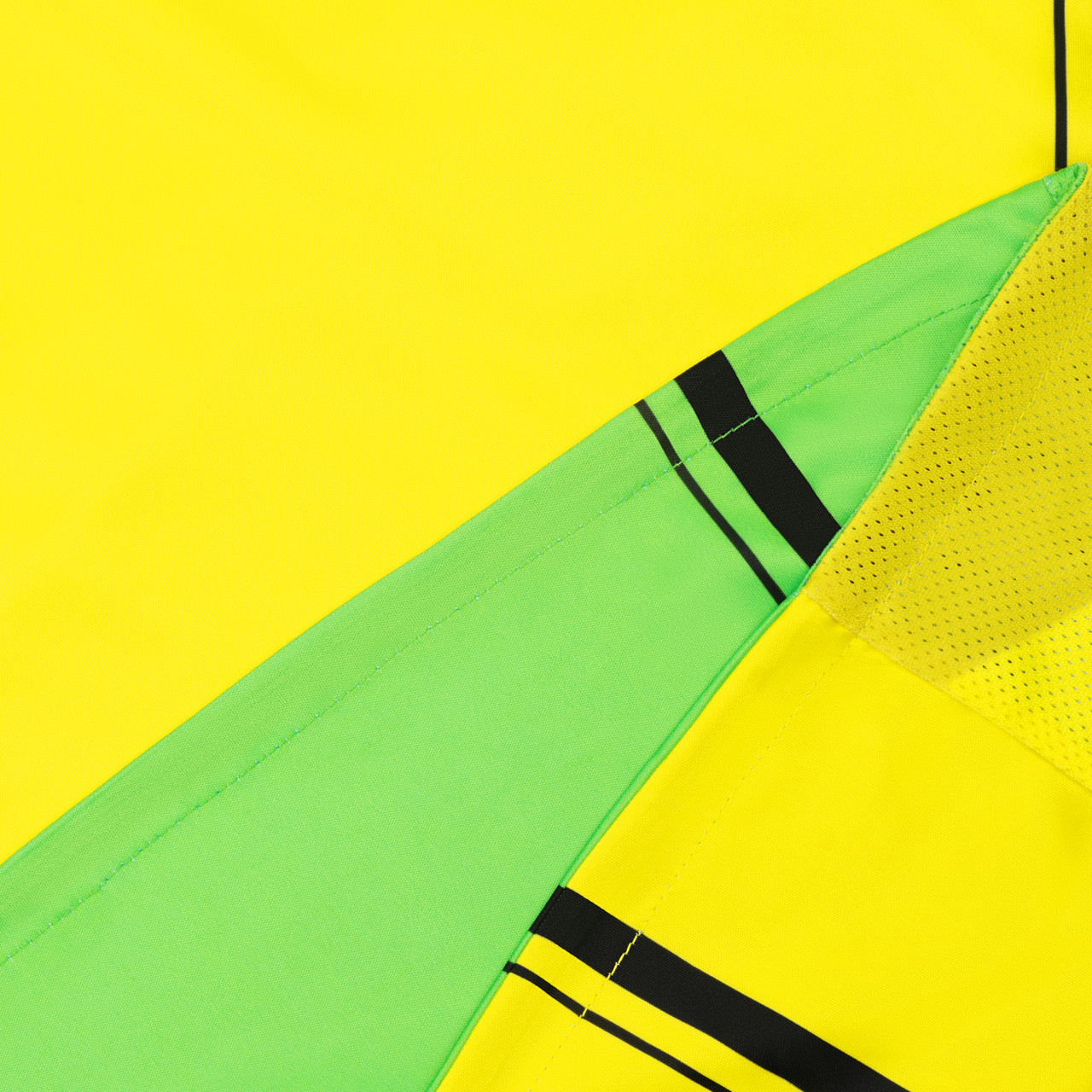 Dual-Layer Reversible Referee Jersey (Yellow/Green) | Zip Collar ...