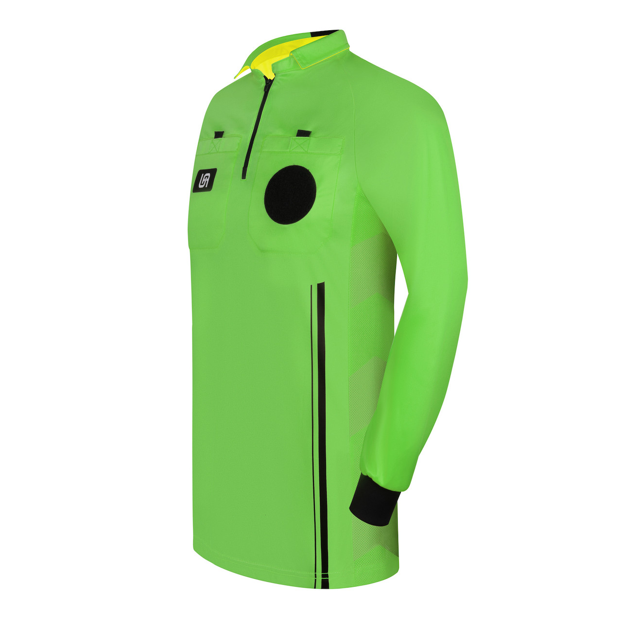 Dual-Layer Reversible Referee Jersey (Yellow/Green) | Zip Collar ...