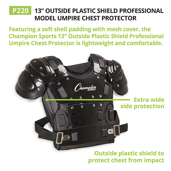Outside Pro Shield Umpire Chest Protector