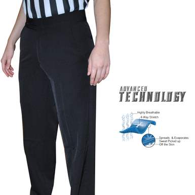 Smitty Women's Premium 4-Way Stretch Flat Front Pants for Basketball ...