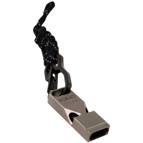 FOX 40 Titan Titanium Referee Whistle | Referee Store