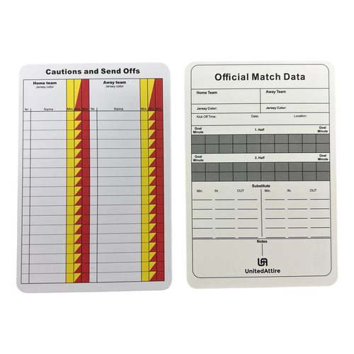 Professional Referee Report Cards (50 Qty) | Referee Store
