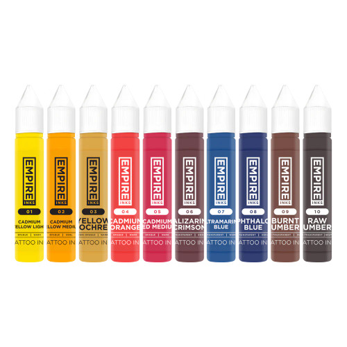 Empire Inks Color Set 10 x 1 oz - Tattoo Express Supply