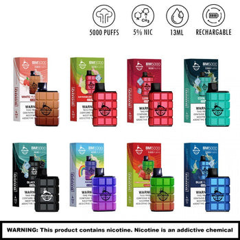 Bomb Bar Nicotine Vape Juice Disposable Vape - 5000 Puffs
