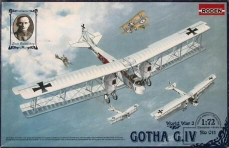 1/72 Roden Gotha G IV WWI German BiPlane Bomber - Squadron.com